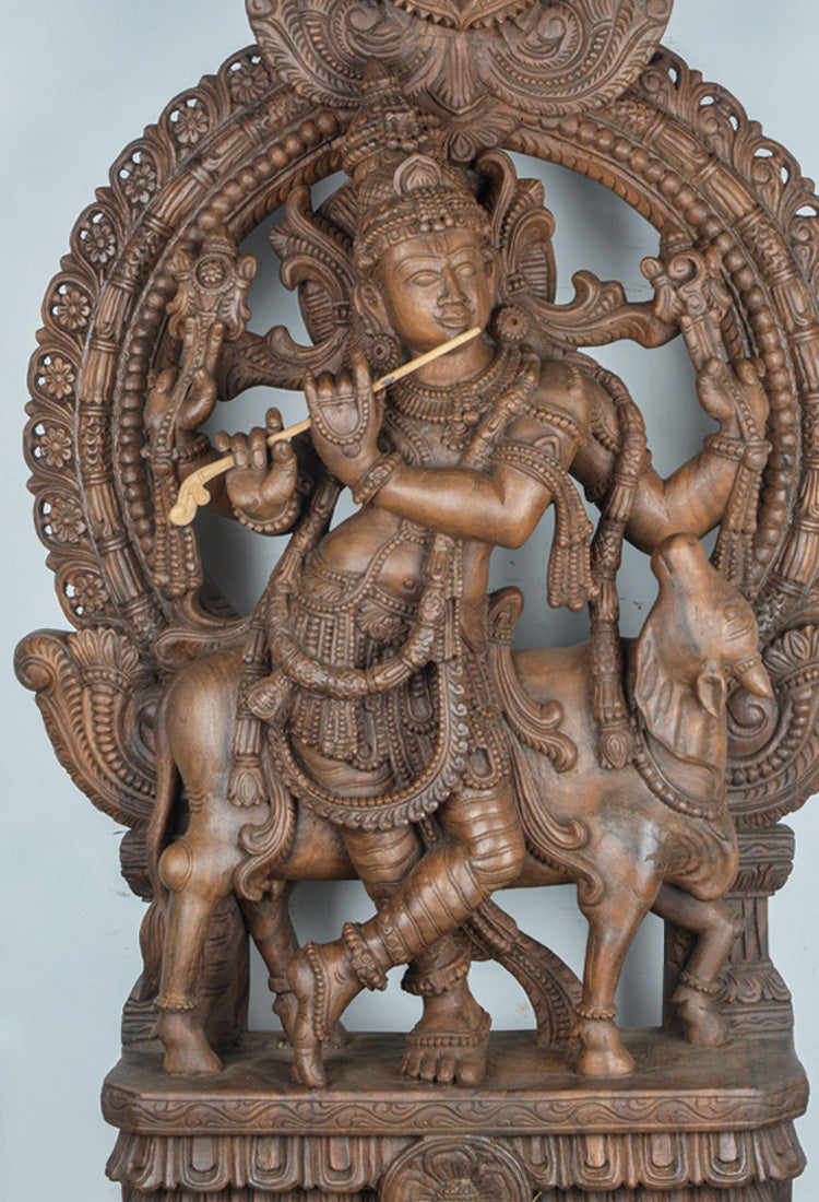 Krishna – Sengottuvel Wood Carvings