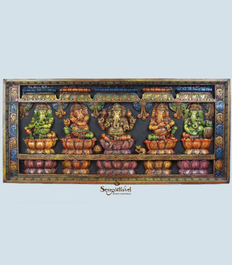 Hindu Gods Wood Carved Wall Panels and Hangings for Decor – Sengottuvel ...