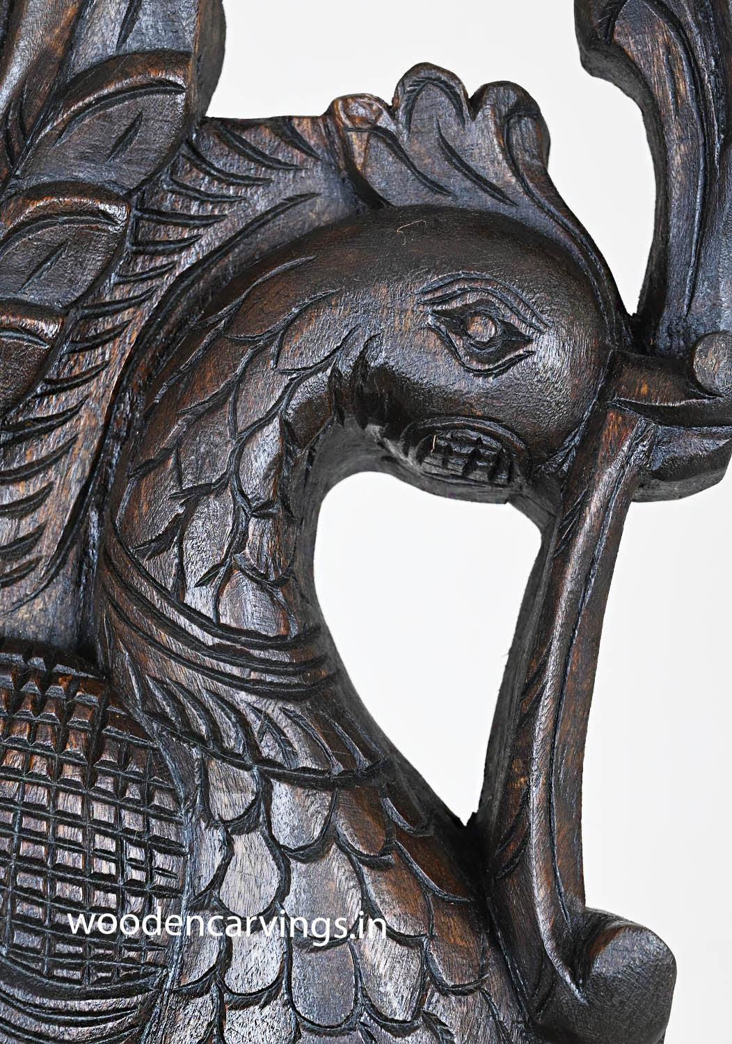 Hamsa Bird Standing Light Weight Wall Mount 18" – Sengottuvel Wood Carvings