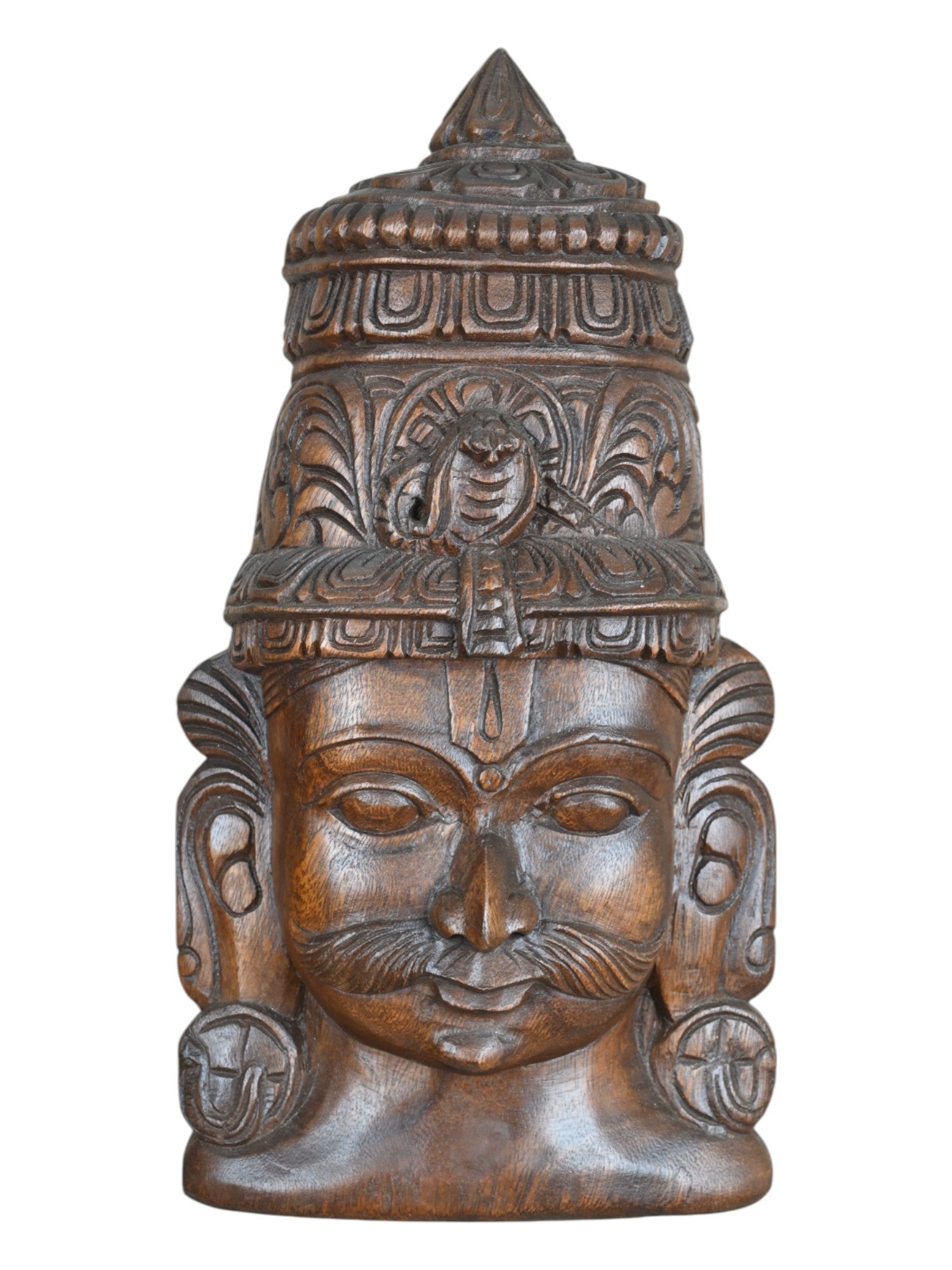 Garuda Alvar wooden Face Mask 19" – Sengottuvel Wood Carvings